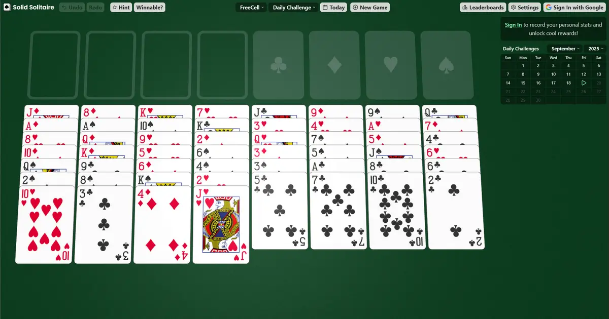 FreeCell - Solid Solitaire